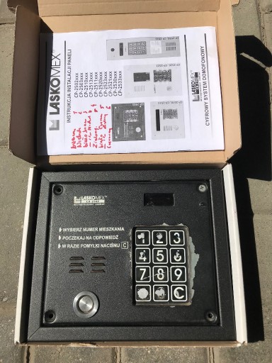 Panel domofonowy Laskomex CD 2502 czarny = SPRAWNY | Wejherowo | Kup ...