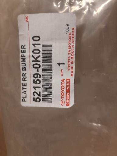 Listwa nakładka zderzaka Toyota Hilux 52159-0K010 | Warszawa | Kup ...