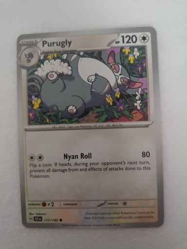 Purugly 117/142 Karta POKEMON TCG Scarlet & Violet Stellar crown ...