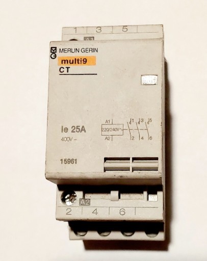 STYCZNIK MERLIN GERIN MULTI9 CT 25A 4NO | Wrocław | Kup teraz na ...