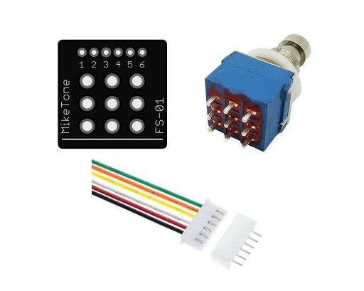 FOOTSWITCH 3PDT PCB + PŁYTKA + ZŁĄCZE KABLOWE | Skarżysko-Kamienna ...
