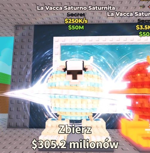 La vacca saturno saturnita 250k na sekunde roblox-steal a brainrot ...
