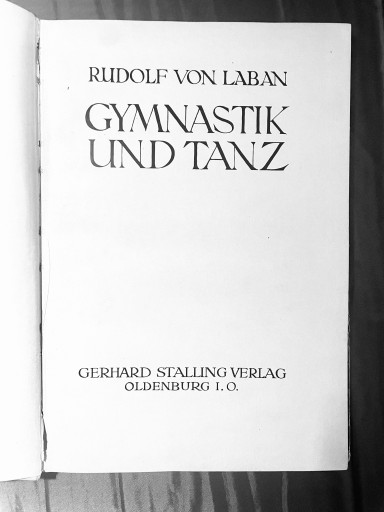GYMNASTIK UND TANZ - Rudolf von Laban wyd 1926 | Poznań | Kup teraz na ...