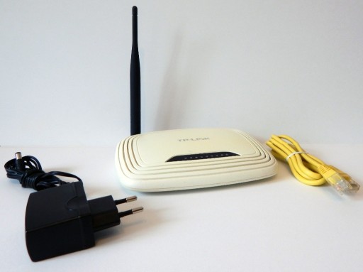 TP-Link TL-WR740N (802.11bgn 150Mbs) + kabel RJ45 | Pabianice | Kup teraz na Allegro Lokalnie