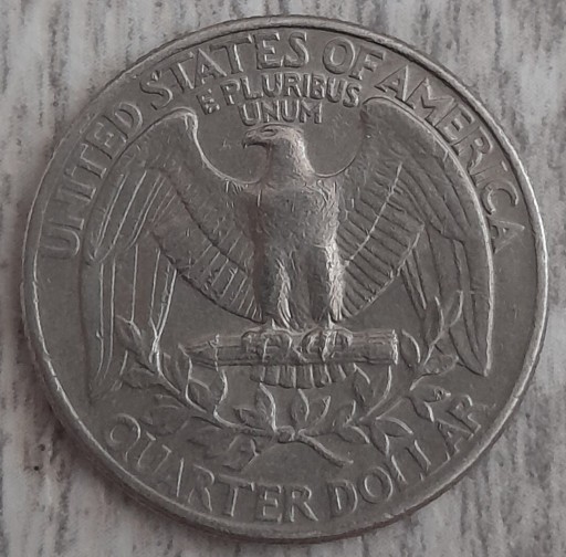 MONETA QUARTER DOLLAR 25 CENTÓW 1977 ODWROTKA USA | Roztoka | Licytacja ...