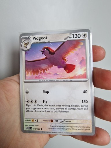 Pidgeot 018/165 karta pokemon 151 mew | Gdańsk | Kup teraz na Allegro Lokalnie