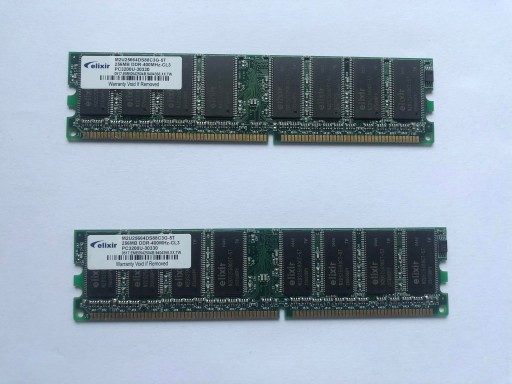RAM DDR 2x 256mb 400Mhz CL3 PC3200 | Działdowo | Kup teraz na Allegro ...