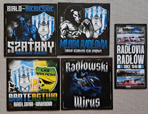 Vlepki RADŁOVIA RADŁÓW Arka Gdynia RUCH Cracovia Lech | LUZINO | Kup ...