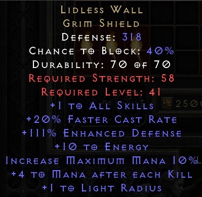 D2R - Lidless Wall +111%ED +4Mana | Poznan | Kup teraz na Allegro Lokalnie