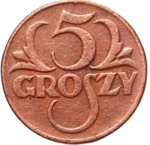 Polska - II RP - 5 Groszy 1934 - NAJRZADSZY ROCZNIK | Piła | Kup teraz na Allegro Lokalnie