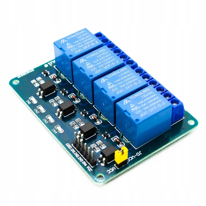 Релейный модуль 4 Канала 12 В для Arduino Stm32 купить в Украине купить