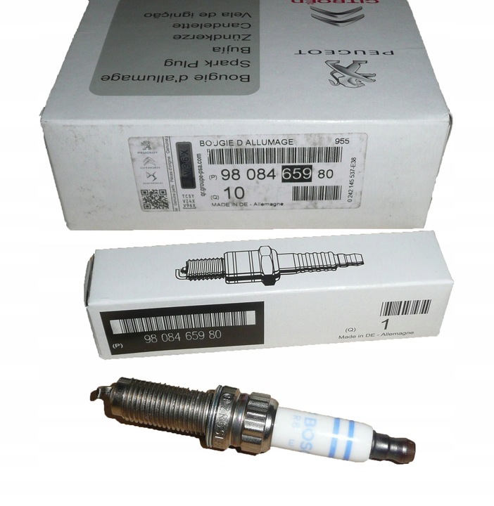596092, 9808465980 PLUGS BOSCH PEUGEOT 208 3008 308 508 5008 1.6 THP