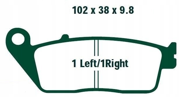 FA196HH PADS BRAKE REAR YAMAHA MT-01 S 1670 R 05-10