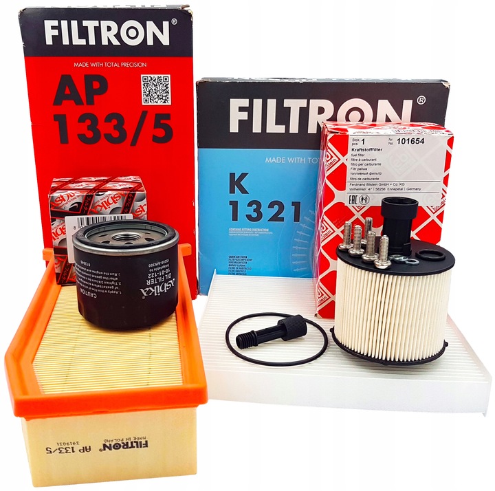 AP133/5 K1321 101654 SET FILTERS DO RENAULT CLIO IV CAPTUR 1.5 DCI