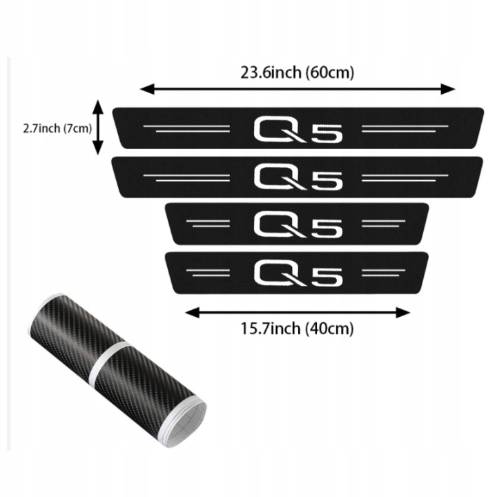 6935461028154 5 STICKER NA SILL CAR DO AUDI Q5