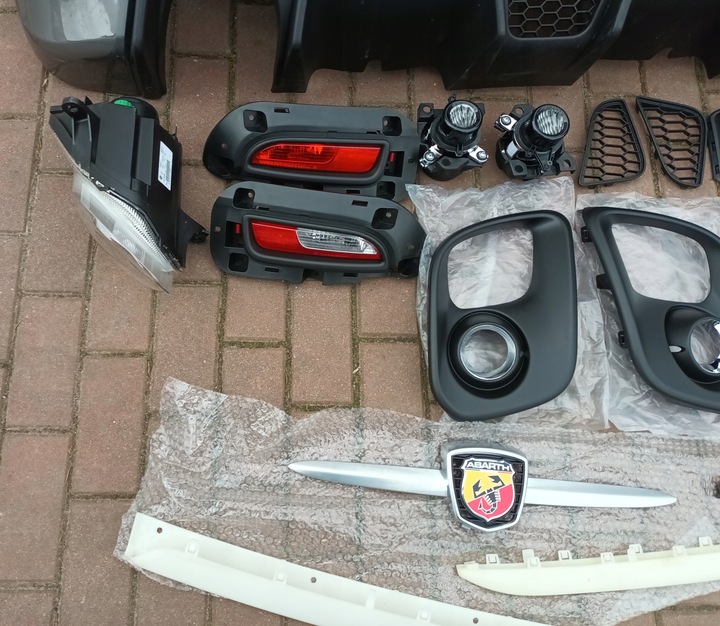 735633044,735633081 BUMPER BUMPERS FRONT REAR FIAT 500 ABARTH