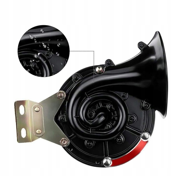 7824CR7824BK 300DB SIGNAL SOUND SIGNAL HORN SLIMAK 12V LOUD