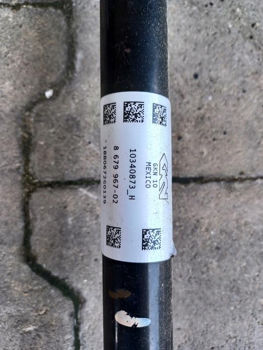 8679967 BMW X3 G01 DUST COVER REAR