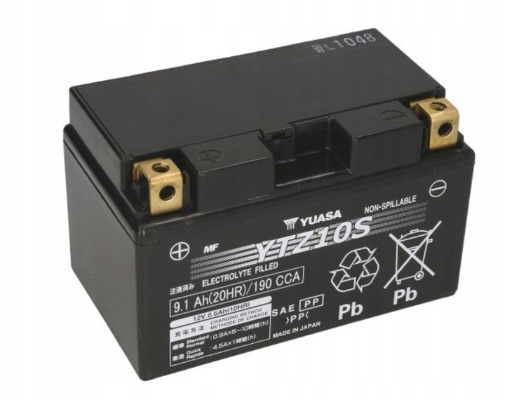 YTZ10S BATTERY YUASA AGM YTZ10S 12V 9AH 190A L+ LODZ