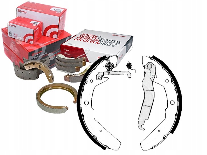 BRES 85 517/RS7 BREMBO SET PADS BRAKE BRE, S 85 517