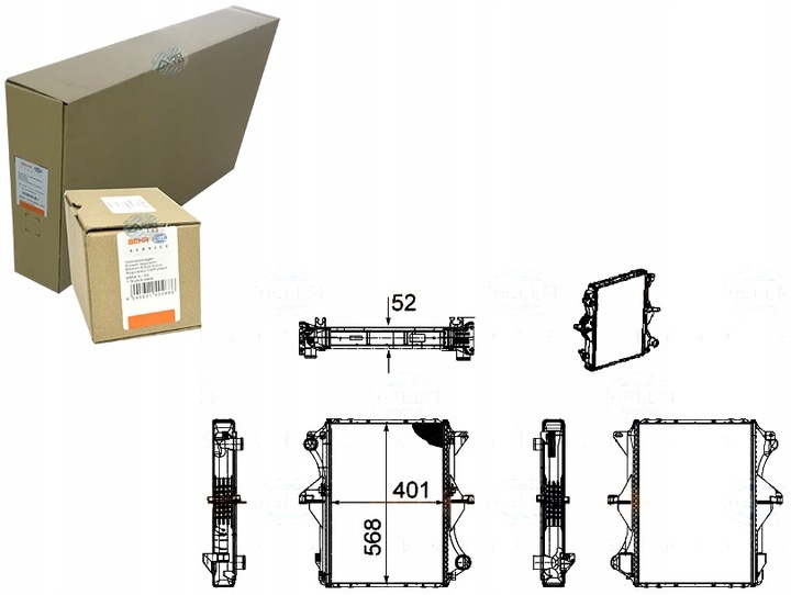 BRH/8MK 376 756-031/ZAPS BEHR HELLA RADIATOR ENGINE - SYSTEM COOLING SI