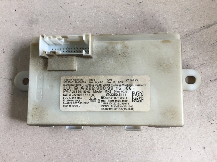 A2229009915 MERCEDES GLC W253 MODULE CONTROL UNIT KEYLESS GO
