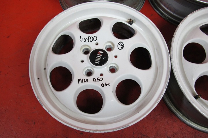 By mini one cooper r50 r53 r56 rim aluminum 15 4x100 5.5j et45 white in Europe