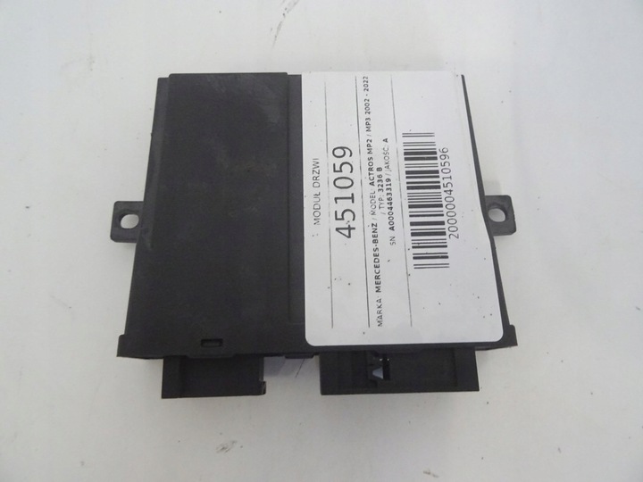 MODULE DOOR MERCEDES ACTROS MP2 / MP3 3236 B 2007 a0004463319 {{product ...