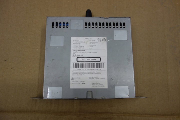 PLAYER DISCS CD PEUGEOT 308 15R 9805593680-02