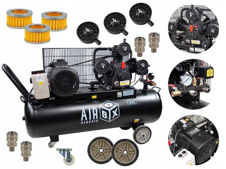 Купить КОМПРЕССОР МАСЛЯНЫЙ КОМПРЕССОР 100L 560L/MIN 10BAR 400V 100-f из ...