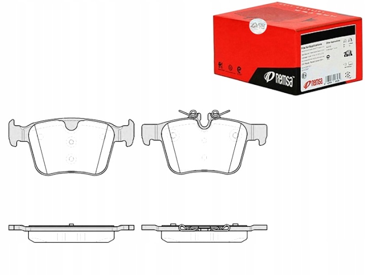 PADS BRAKE REMSA T2H7439 T2H9989 LR061385 31 pro1516 12673165761