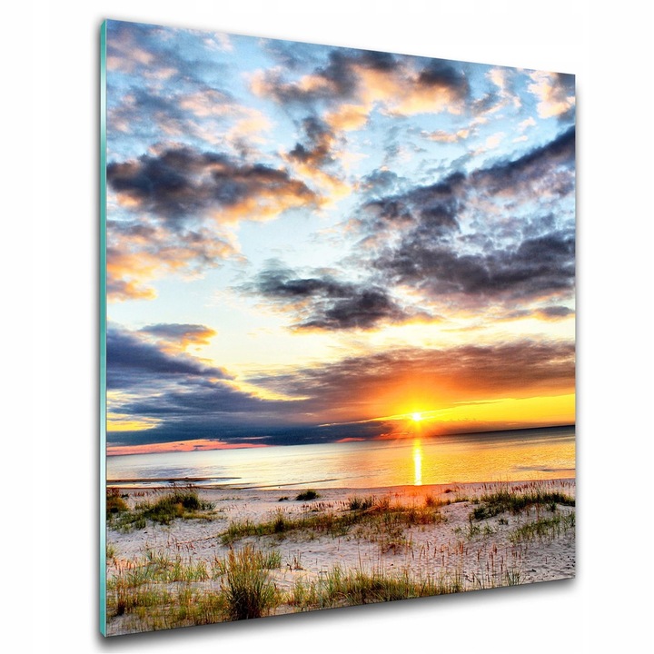 Üvegkép falra Balti-tengeri strand 30x30, • Ár, Vélemények - Allegro