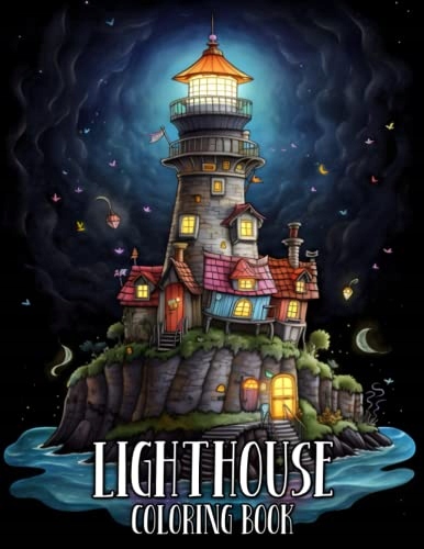 Clark, Tony Lighthouse Coloring Book: Whimsical Architect Coloring Book ...