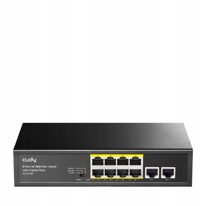 Switch CUDY FS1010P 8-Port 10/100M PoE+ 120W 2xUplink - Sklep, Opinie ...