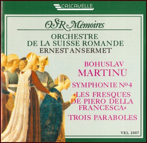 MARTINU Symphony 4, Fresques Della Francesca, Paraboles Orchestre de la ...