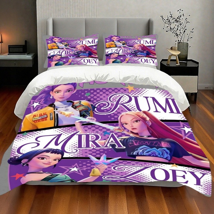 Povlečení KPop Demon Hunters HUNTRX Rumi Mira Zoey, (6900903867400 ...