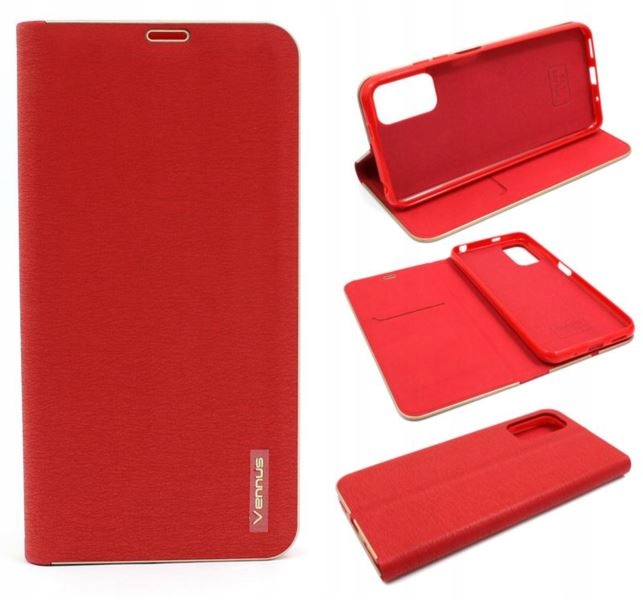 Etui z klapką Vennus do Xiaomi Redmi Note 10 5G czerwony - Sklep ...