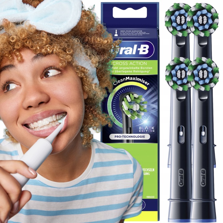 Oral-B Końcówka CrossAction Black Edition Oryginalna 1szt ...