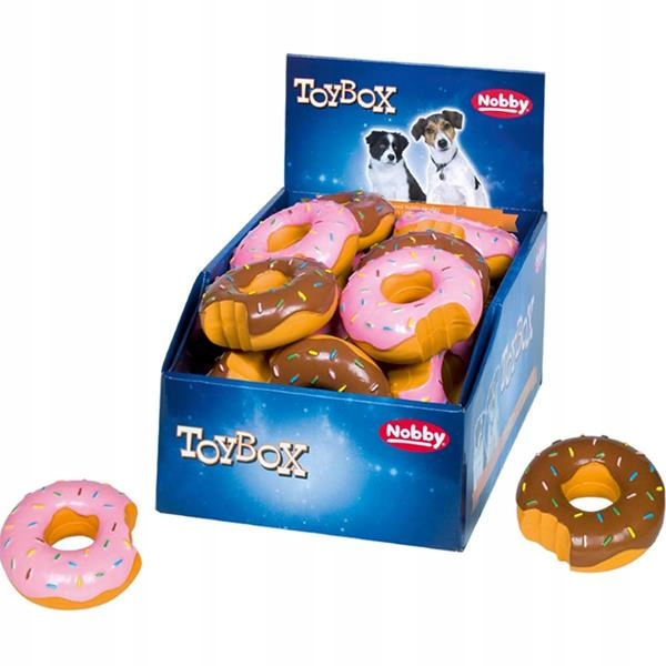 Sípoló játék kutyáknak Nobby Latex Toy Donut (Fánk), (4033766615702 ...
