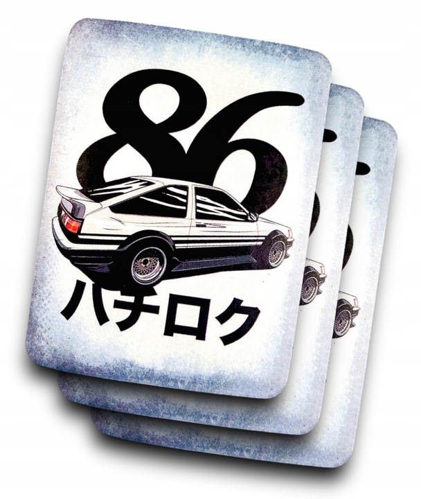 MAGNETKA TOYOTA COROLLA AE86 TRUENO INITIAL D JDM KLASIKA AUTO RETRO ...