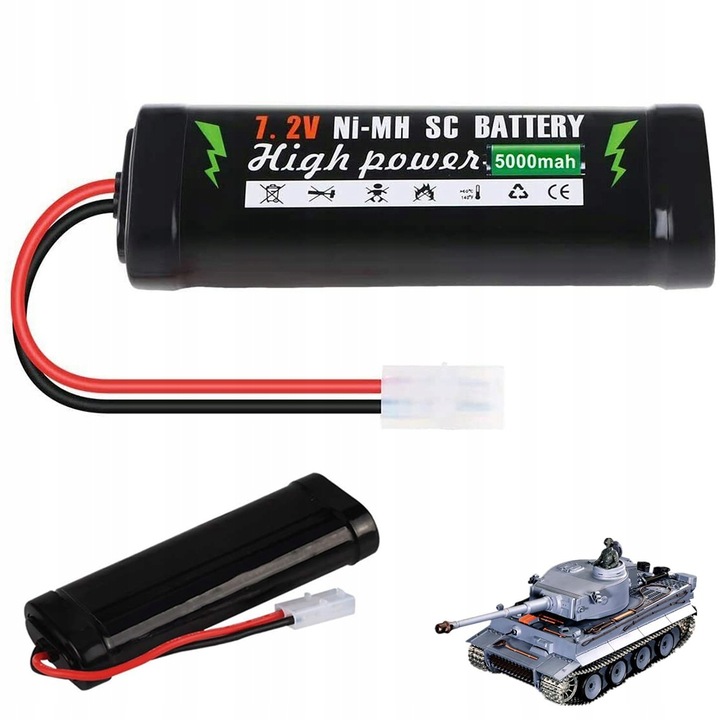 AKUMULÁTOR NI-MH 7.2V 5000 mAh BATERIE PRO RC HRAČKY ROCK CRAWLER za ...