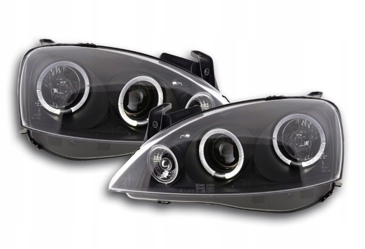 Lampy Reflektory OPEL CORSA C 00-06 RINGI LED za 799.00PLN z ...