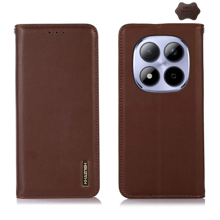 Etui do Xiaomi Redmi Note 15 Pro 5G KHAZNEH Nappa Cowhide Case(Brown ...