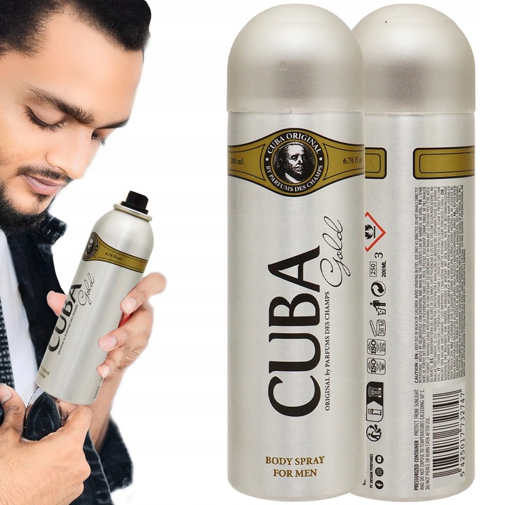 Cuba Gold 200 ml-es dezodor, (5425017732747) • Ár, Vélemények - Allegro