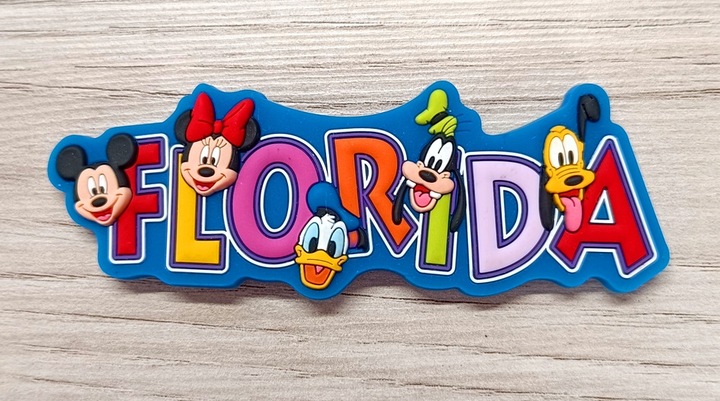 DISNEY FLORIDA MICKEY EGÉR DONALD KACSA PLUTO Hűtőmágnes C269, • Ár ...