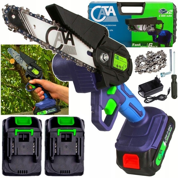 Pilarka piła akumulatorowa 2xAKU 21V Li-ion 2000mAh +Akcesoria, CATA ...