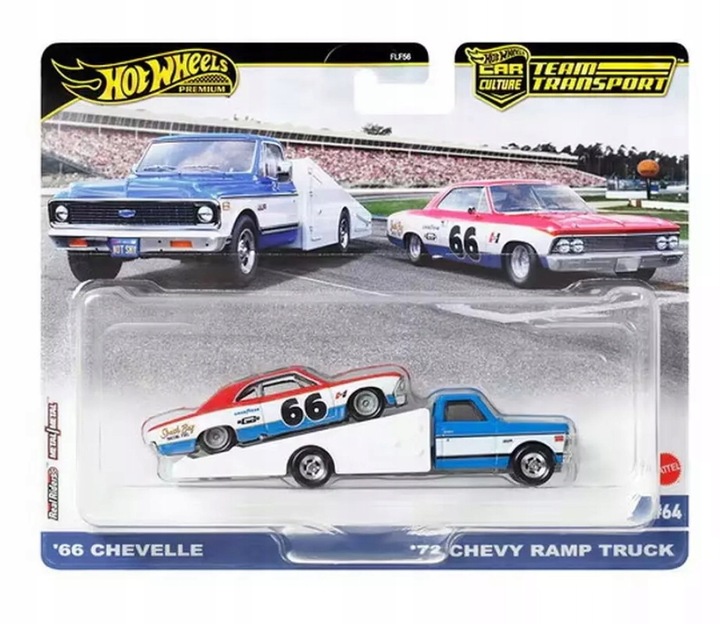 HOT WHEELS PREMIUM CULTURE CAR 2-pack '66 CHEVELLE / '72 CHEVY RAMP ...