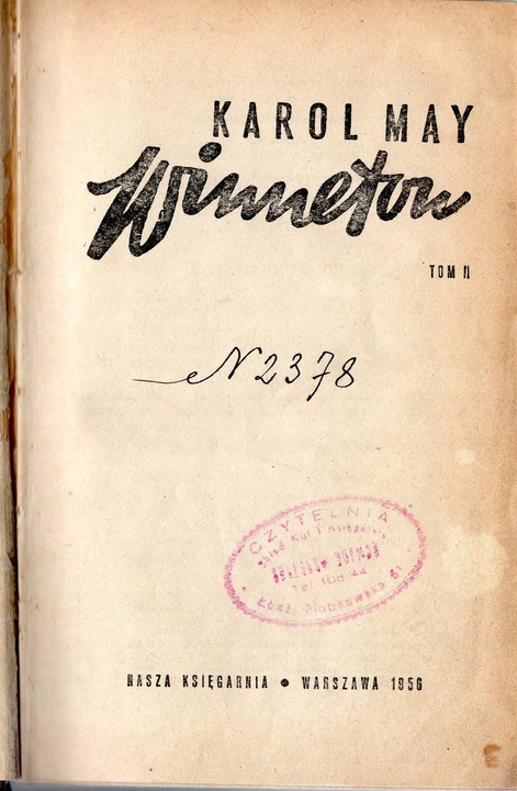 WINNETOU Karol May • Cena, Opinie - Allegro