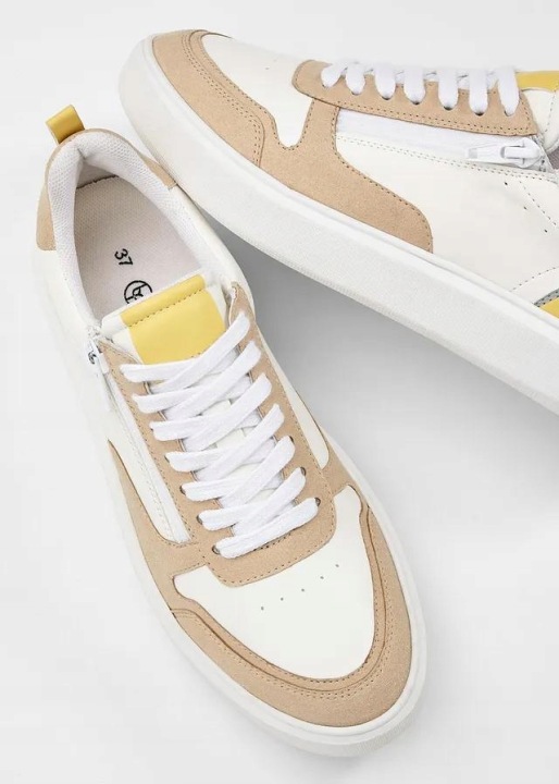 39 SNEAKERSY BEŻOWE NA PLATFORMIE wbq • Cena, Opinie • Trampki ...