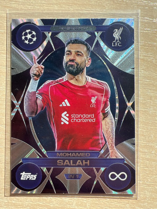TOPPS MATCH ATTAX 2025/26 INFINITY IN1 MOHAMED SALAH LIVERPOOL ...